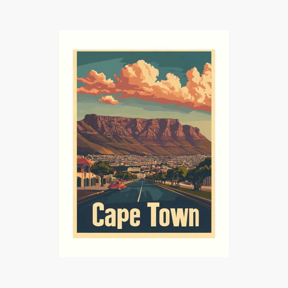 Kna Prints - Kir 4695 - This Vintage Travel Poster Highlights Cape ...