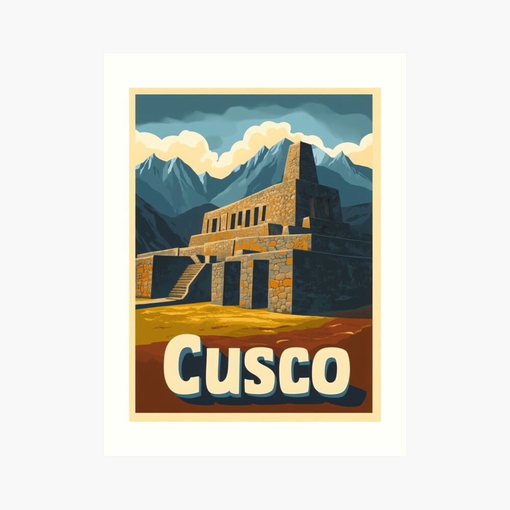 Kna Prints - Kir 4704 - Experience The Beauty Of Cusco, Showcasing Its Ancient Stone Structures ...
