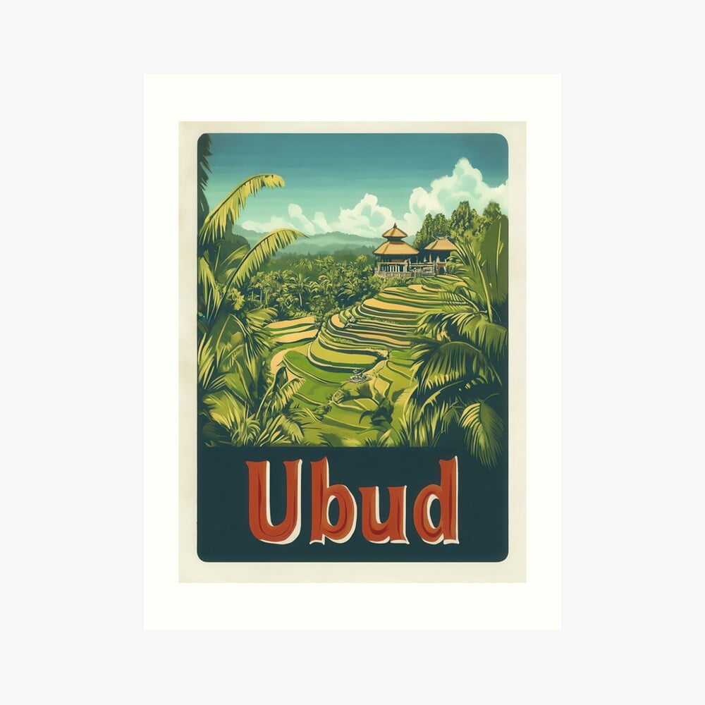 Kna Prints - Kir 4778 - The Vibrant Poster Highlights Ubuds Enchanting ...