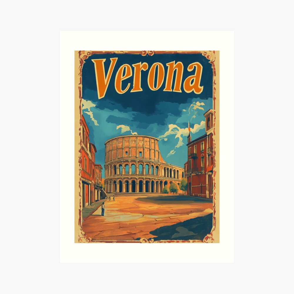 Kna Prints - Kir 4781 - The Poster Highlights Veronas Historic ...