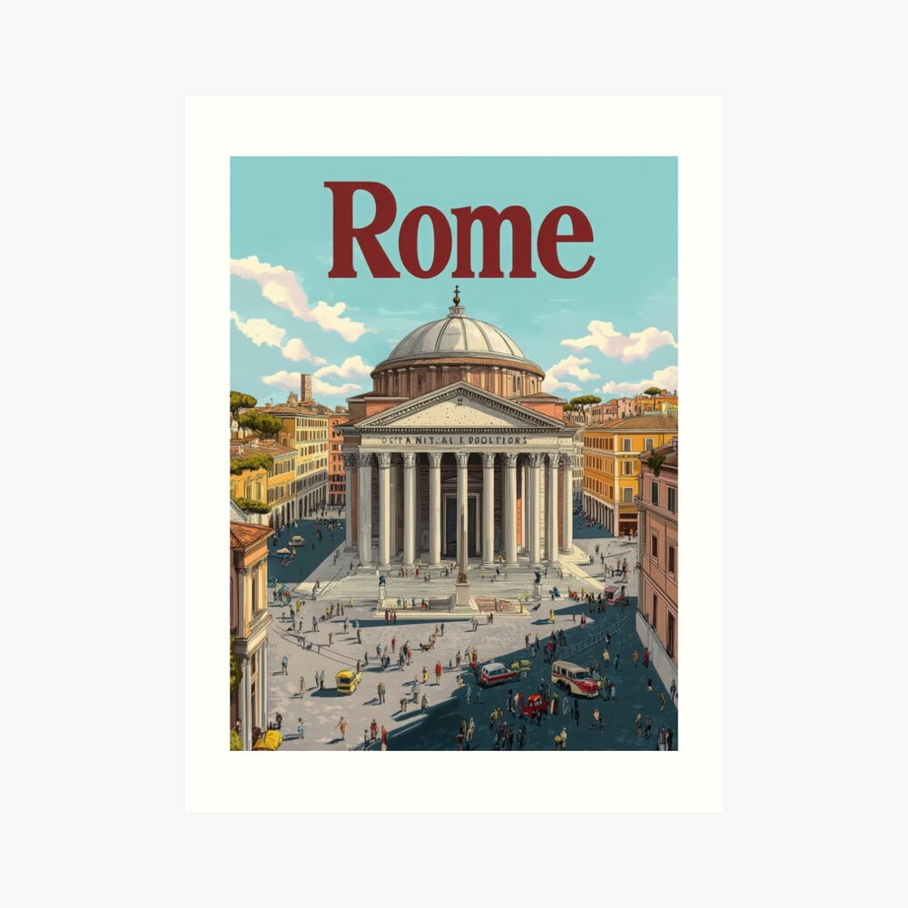 Kna Prints - Kir 4848 - This Retro Travel Poster Captures The Essence ...