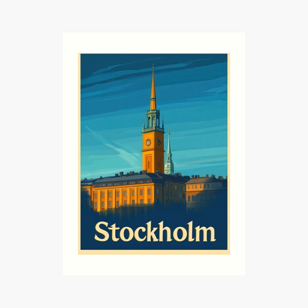 Kna Prints - Kir 4863 - This Retro Travel Poster Captures The Essence ...