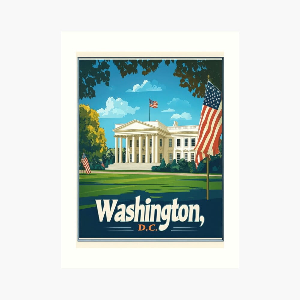 Kna Prints - Kir 4929 - This Vibrant Travel Poster Showcases The White ...