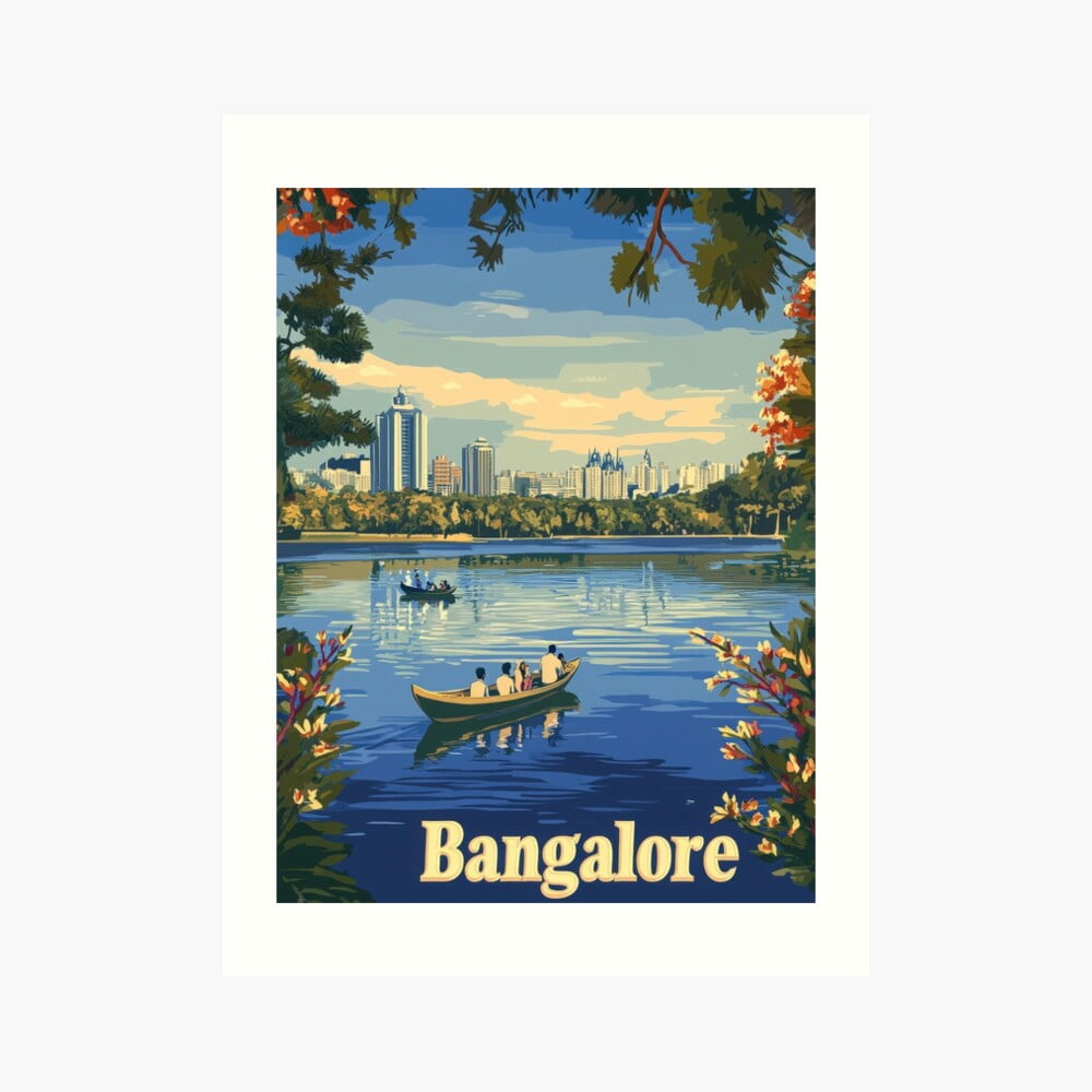 Kna Prints - Kir 4939 - Floating On A Serene Lake, Visitors Admire ...