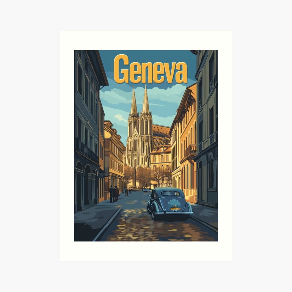Kna Prints - Kir 4984 - This Retro Travel Poster Captures The Essence ...