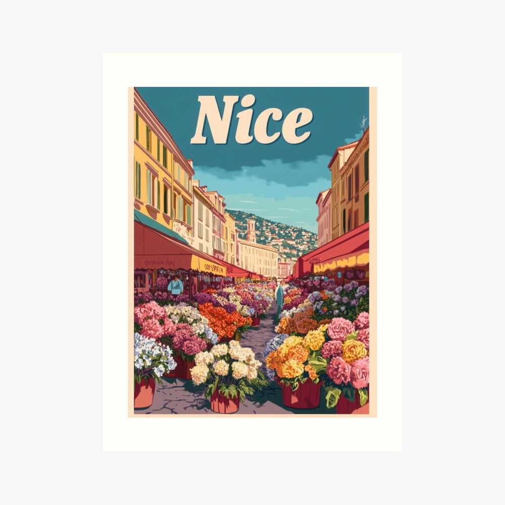 Kna Prints - Kir 4989 - Stroll Through Bustling Flower Markets In Nice ...