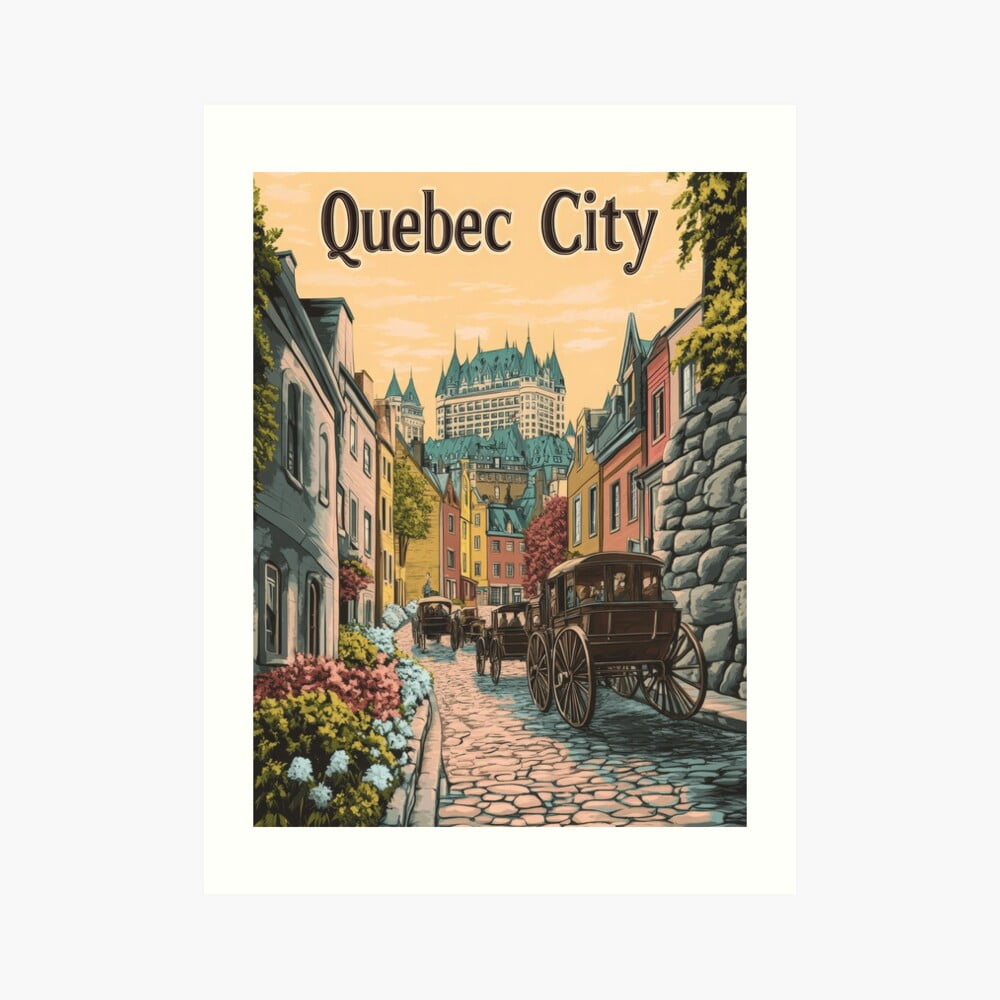 Kna Prints - Kir 4998 - In The Heart Of Quebec City, Colorful Houses ...
