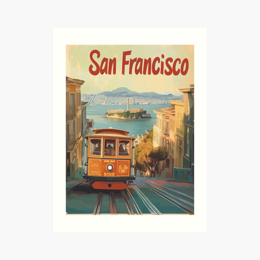 Kna Prints - Kir 5004 - A Classic Tram Cruises Down San Franciscos ...