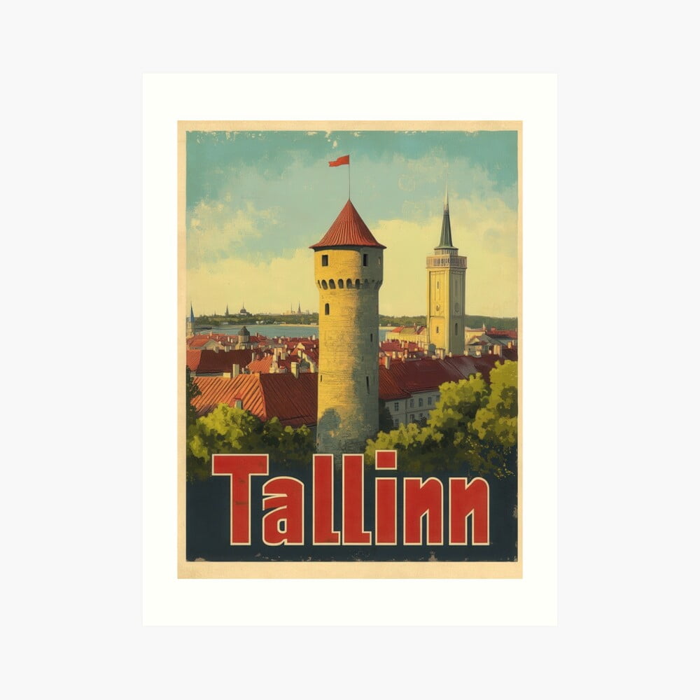 Kna Prints - Kir 5021 - The Skyline Of Tallinn Showcases Ancient Towers ...