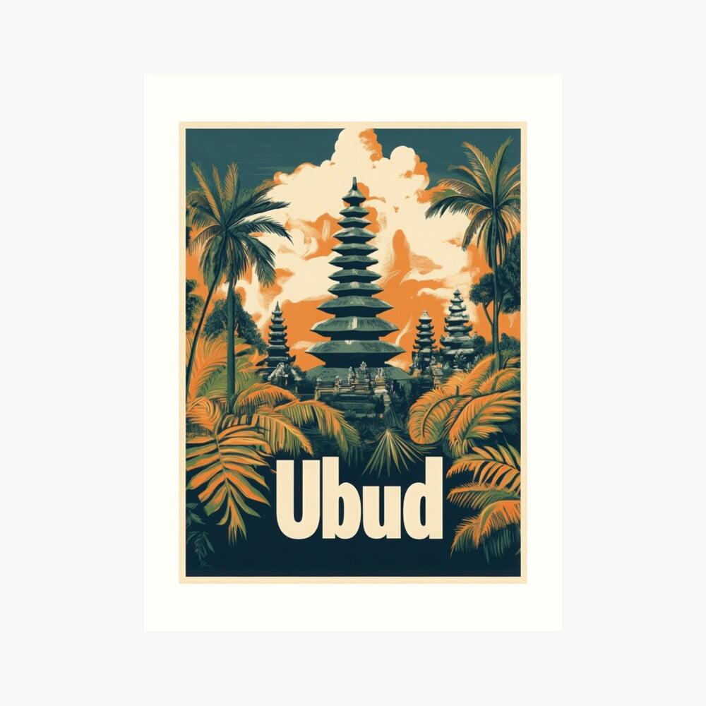 Kna Prints - Kir 5025 - A Traditional Balinese Pagoda Rises Among ...