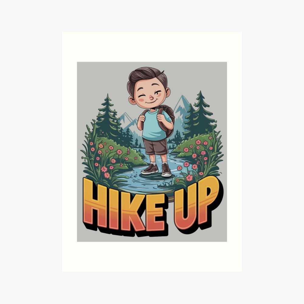 Kna Prints - Kir 698 - Hike Up - Take A Break - Next Adventure ...