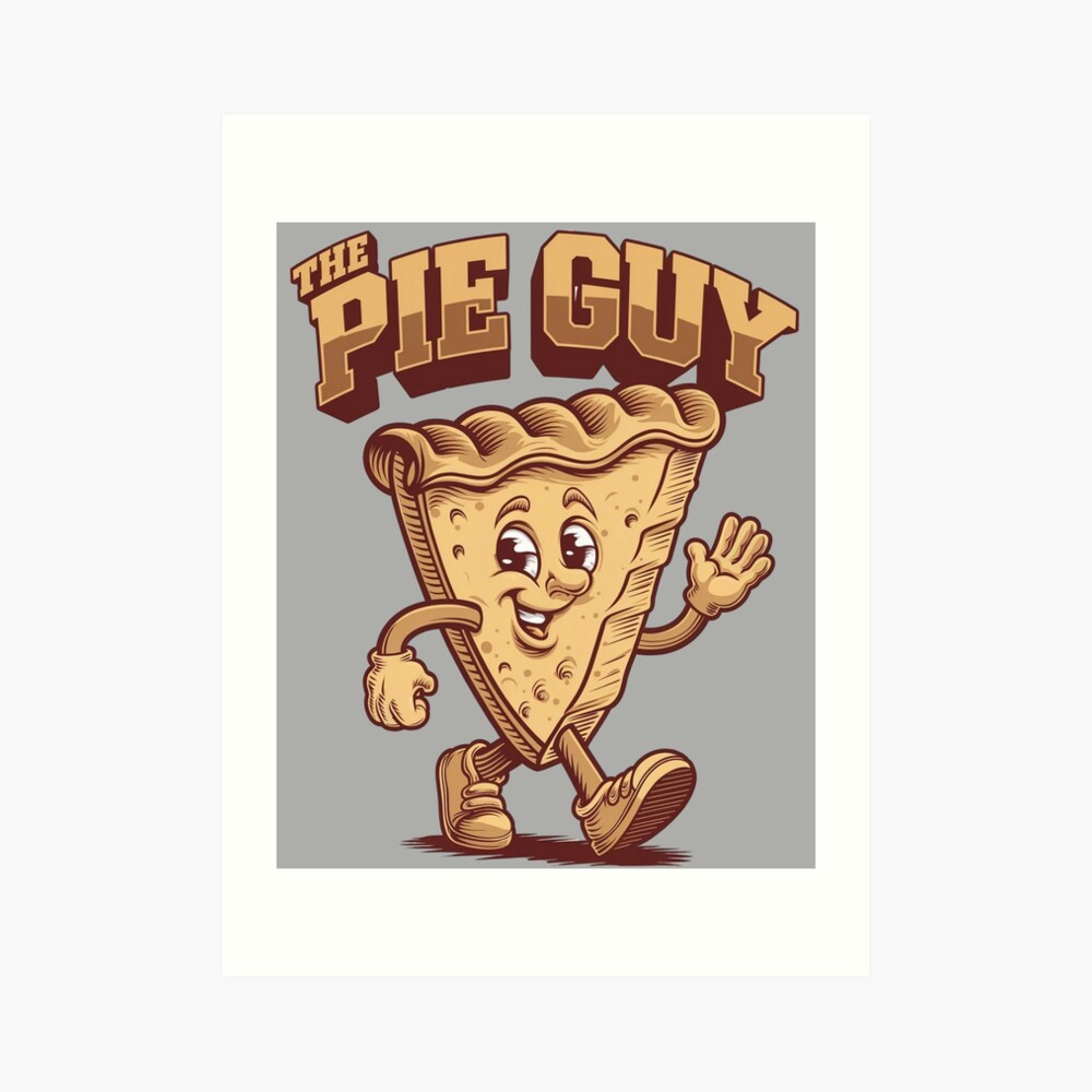 Kna Prints - Kir 777 - The Pie Guy - Pie Thief Poster, UNFRAMED-8x12 ...