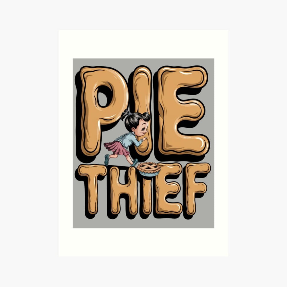 Kna Prints - Kir 792 - Pie Thief - The Pie Guy Poster, UNFRAMED-12x18 ...