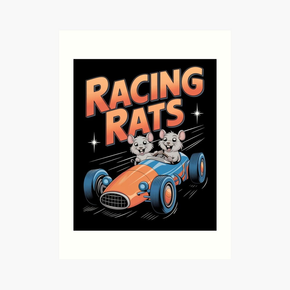 Kna Prints - Kir 793 - Racing Rats Poster, UNFRAMED-24x36 - Walmart.com