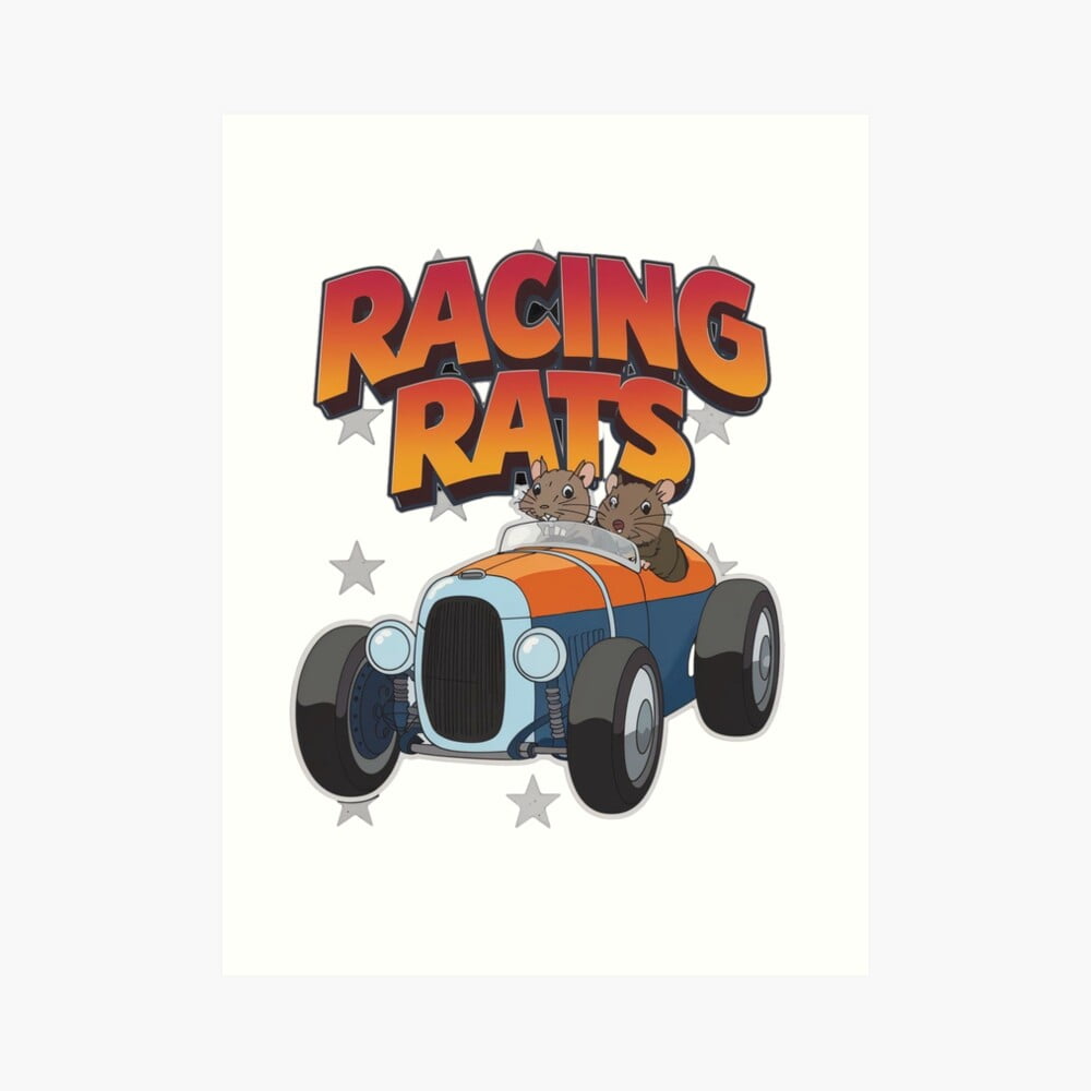 Kna Prints - Kir 794 - Racing Rats Poster, UNFRAMED-8x12 - Walmart.com