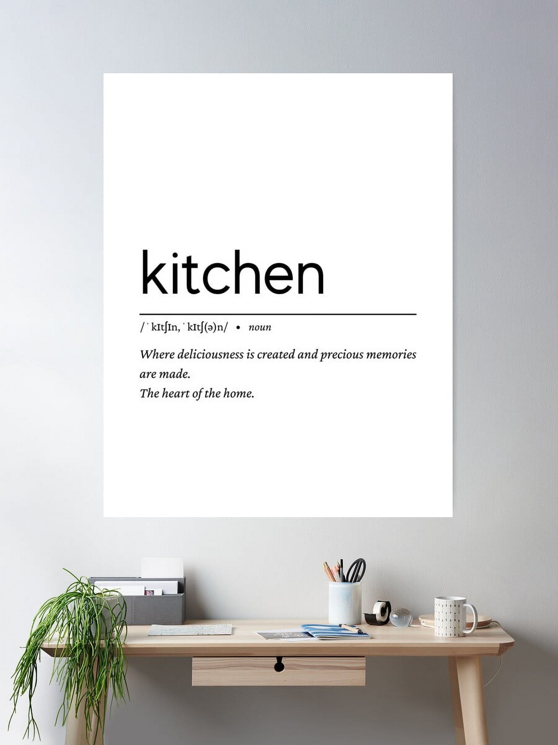 Kna Prints - Kitchen Definition Print Poster, UNFRAMED-8x12 - Walmart.com