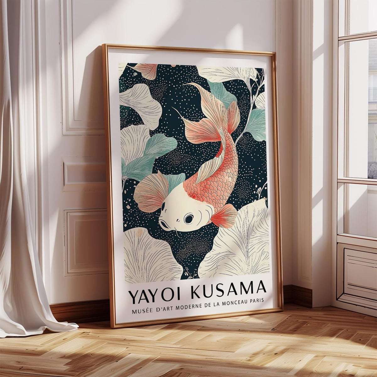 Kna Prints - Koi Carp Wall Art Japanese-Inspired Fish Print With ...