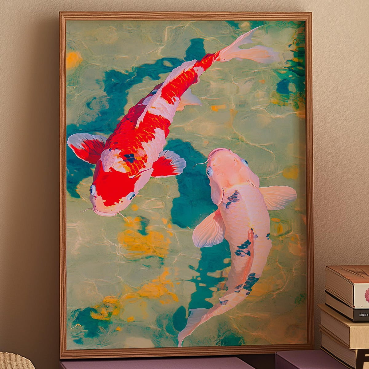 Kna Prints - Koi Poster, Japanese-Inspired Art, Maximalist Poster ...
