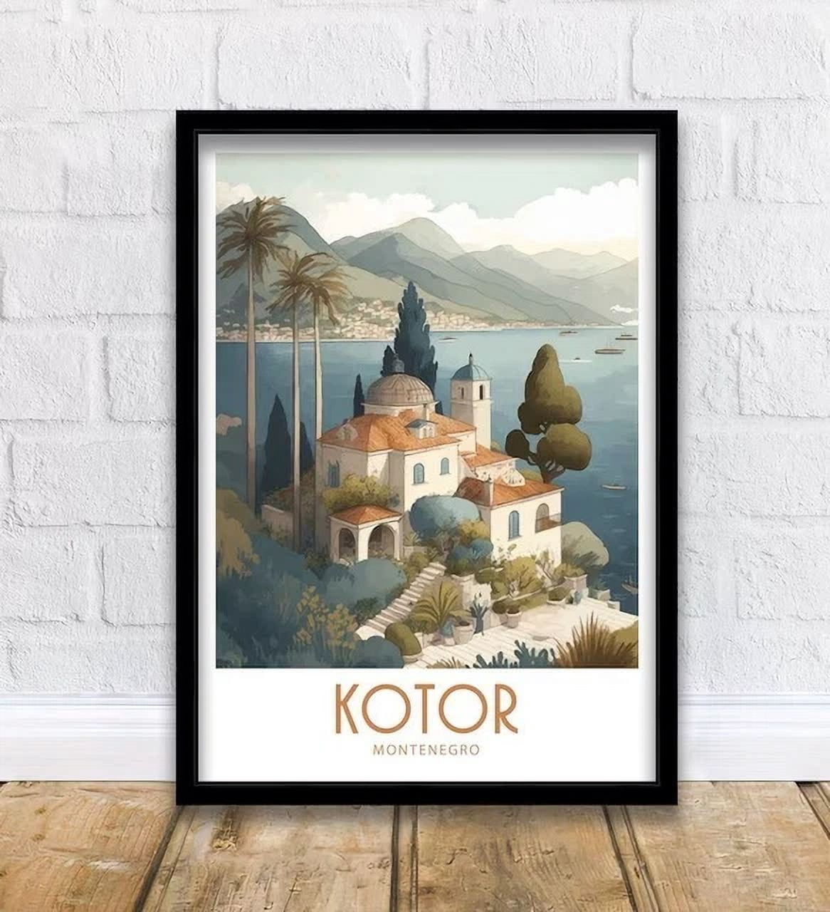 Kna Prints - Kotor Travel Print Wall Art Kotor Travel Poster For Home ...