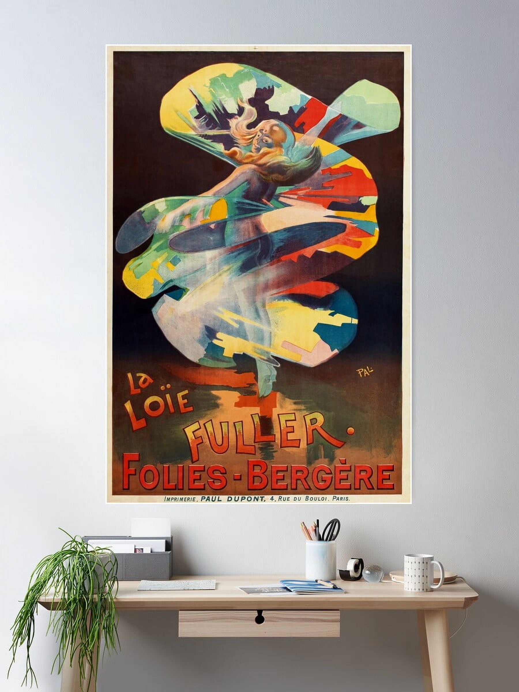 Kna Prints - La Loie Fuller Paris Theatre Dancer Show Vintage French ...