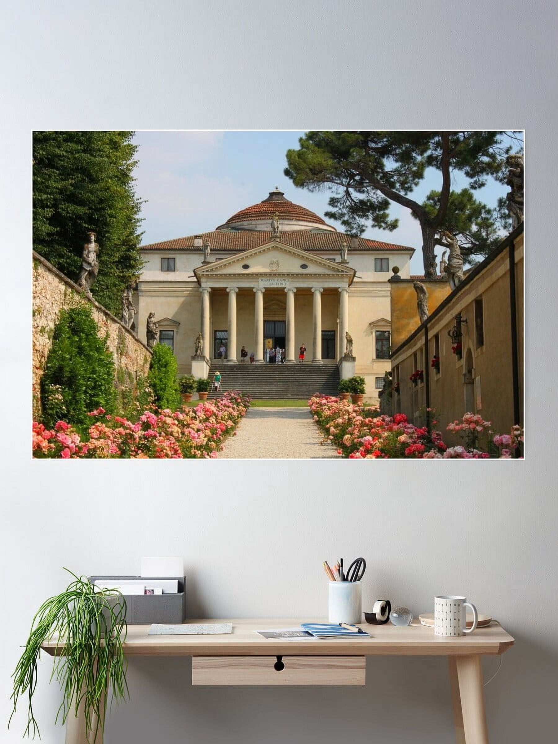Kna Prints - La Rotonda Poster Wall Art, Modern Wall Decor For Living ...