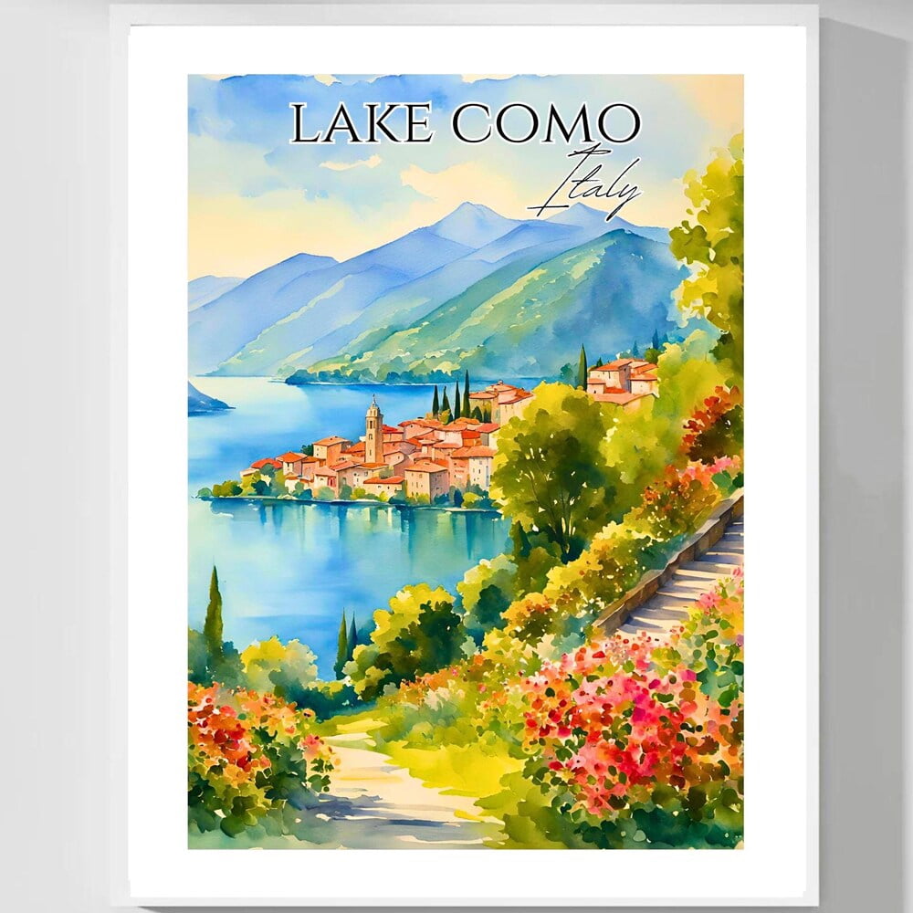 Kna Prints - Lake Como Wall Art, Lake Como Poster Print, Stunning ...