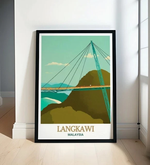 Kna Prints - Langkawi Travel Print - Langkawi Sky Bridge Posters For ...