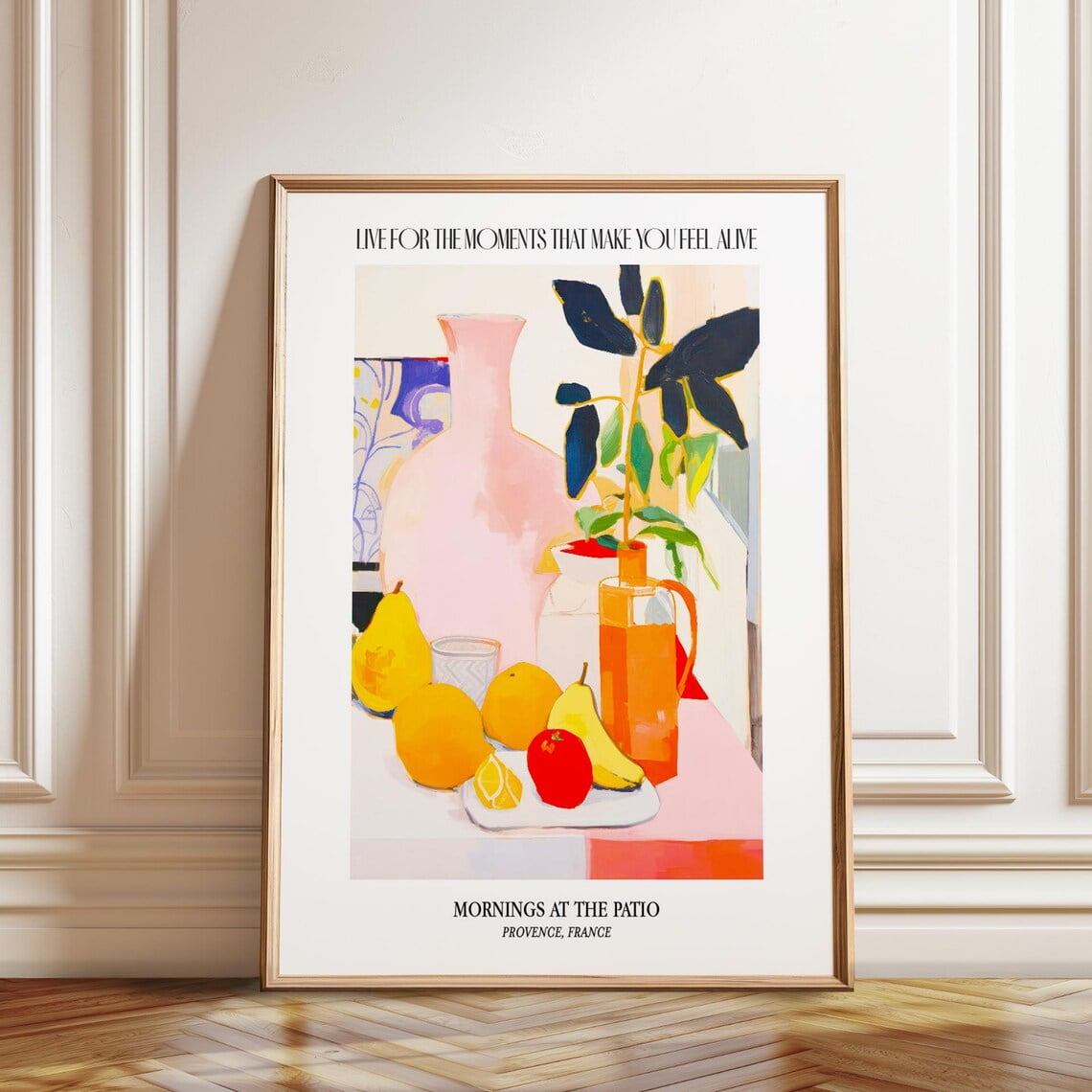 Kna Prints - Lemon And Pear Breakfast Wall Art - Morning At The Patio ...