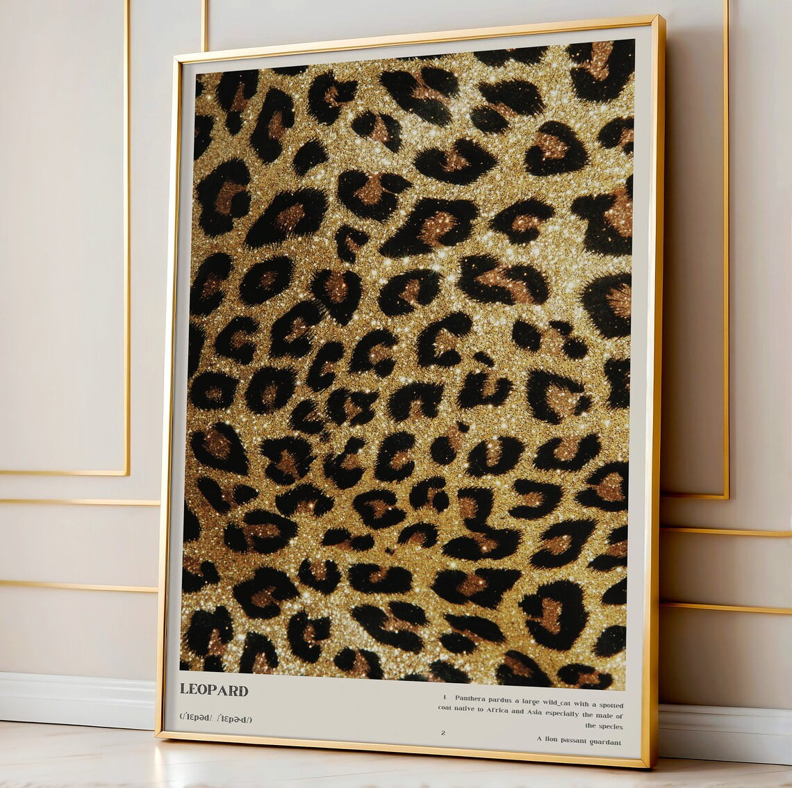 Kna Prints - Leopard Wall Art, Leopard Poster, Leopard Definition Print ...