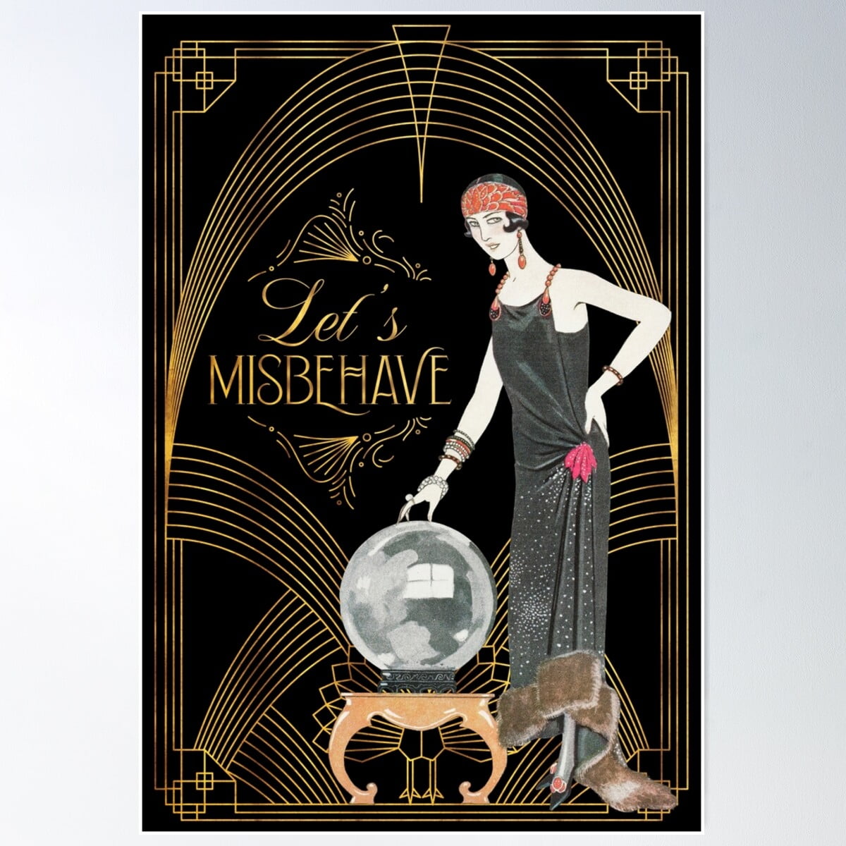 Kna Prints - Let'S Misbehave Funny Bathroom Art Print Sign Poster ...