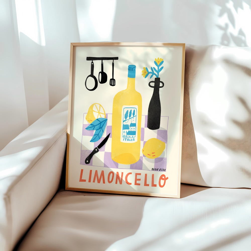 Kna Prints - Limoncello Lemon Wall Art Italy Kitchen Dining Bar ...