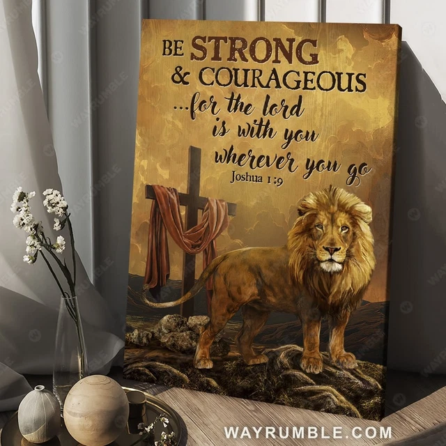 Kna Prints - Lion Of Judah, Dark Yellow Sunset, Cross Symbol, Be Strong ...