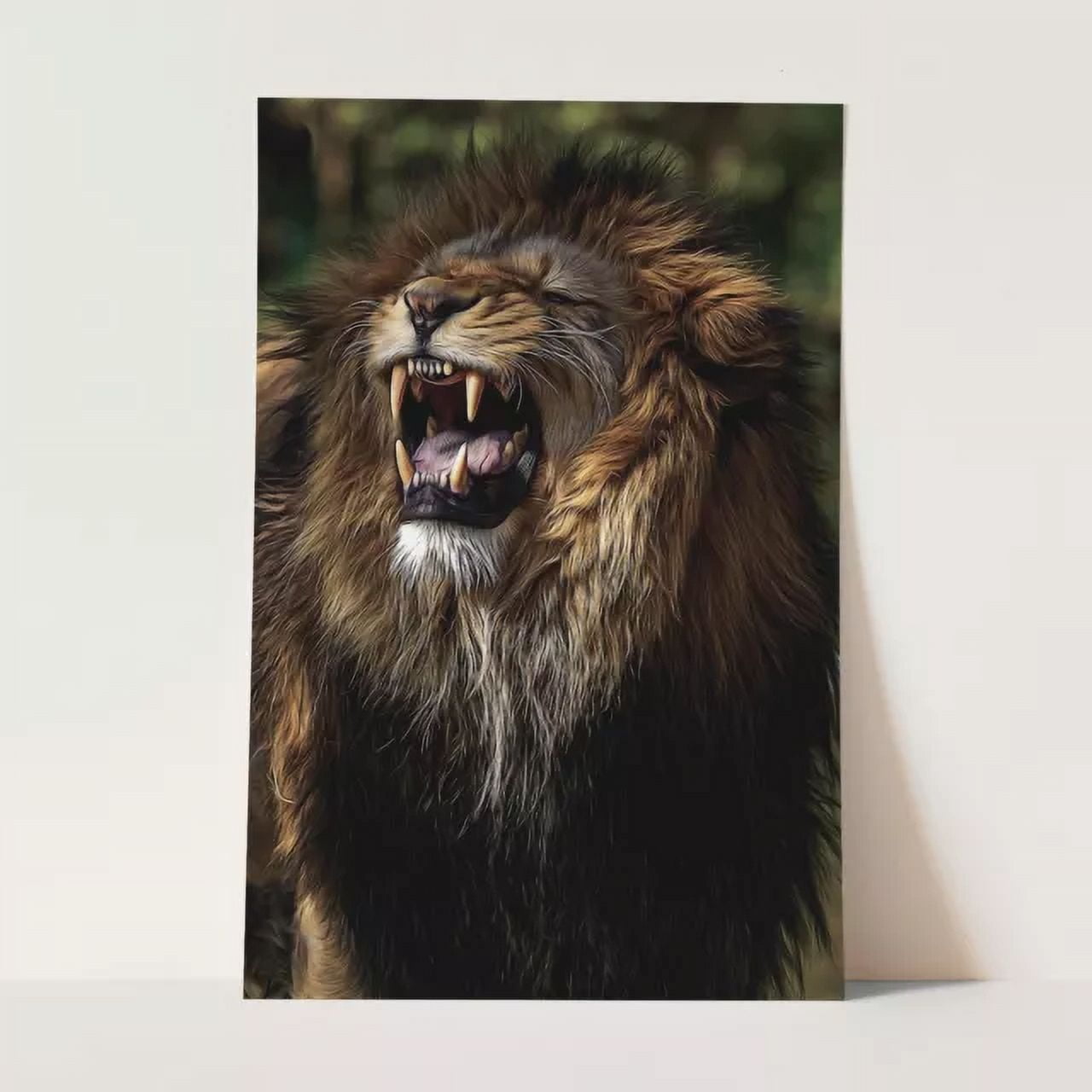 Kna Prints - Lion Roart Jungle Animals Wall Art Poster Print - Kir 8147 ...