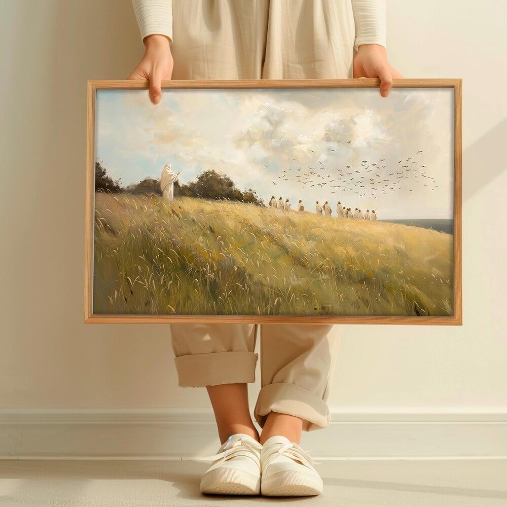 Kna Prints - Look At The Birds Christian Faith Landscape Wall Art ...