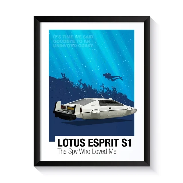 Kna Prints - Lotus Esprit, James Bond, The Spy Who Loved Me, Famous ...