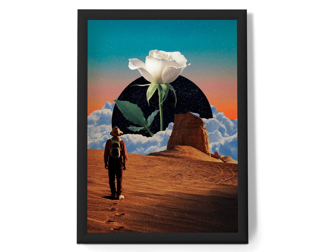 Kna Prints - Love At First Sight (Surreal Art, Retro Art, Vintage Art ...