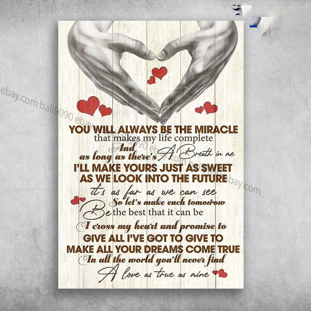 Kna Prints - Love Hands - You Willa Always Be The Miracle, That Makes ...