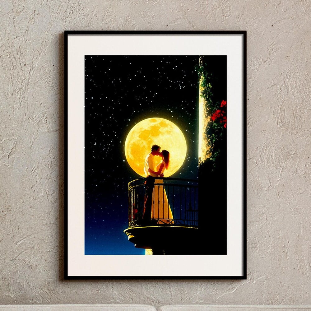 Kna Prints - Love Under The Moon, Collage Art By Taudalpoi, Retro ...