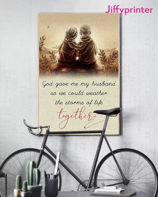 Kna Prints - Lovely Grandparents The Storms Of Life Poster Wall Art ...