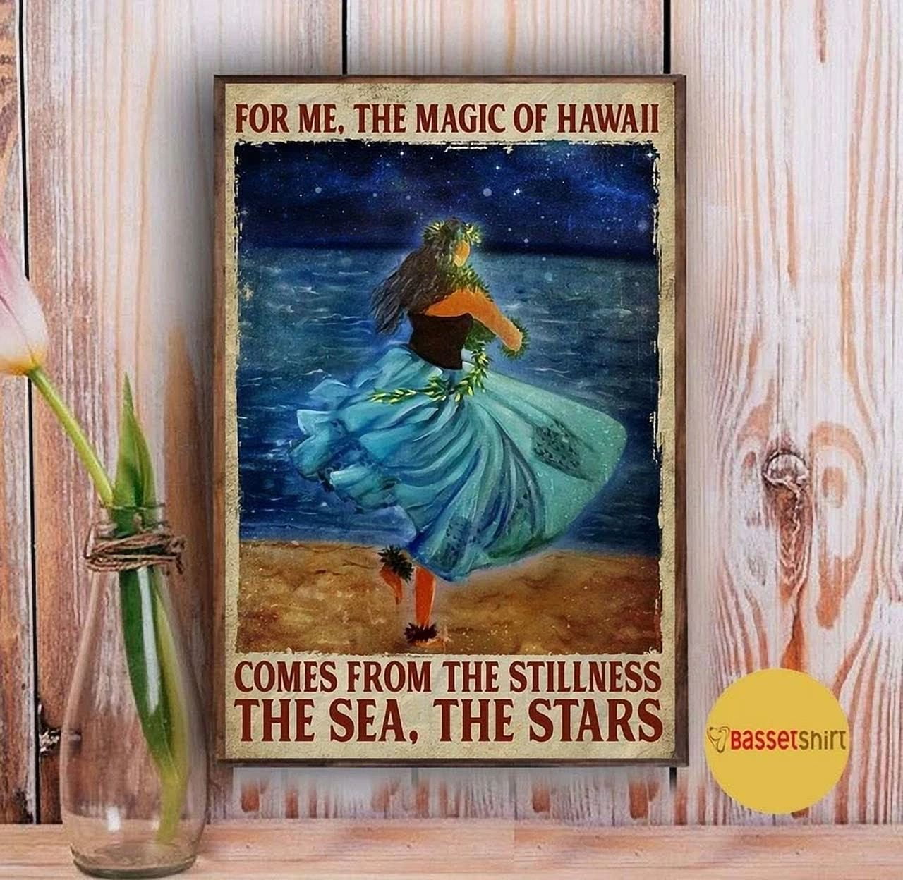 Kna Prints - For Me The Magic Of Hawaii Comes From The Stillness Sea Stars Poster Home Decor ...