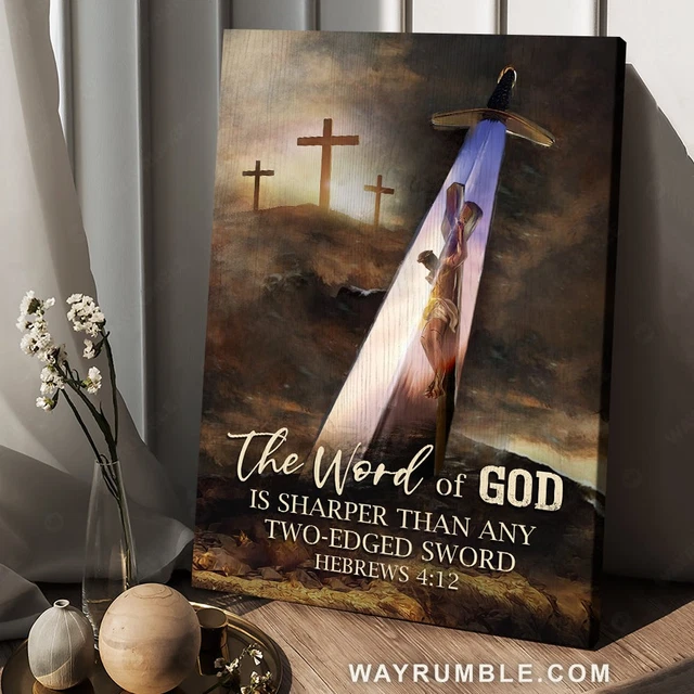 Kna Prints - Magic Sword, Jesus Painting, Cross Symbol, The Word Of God ...