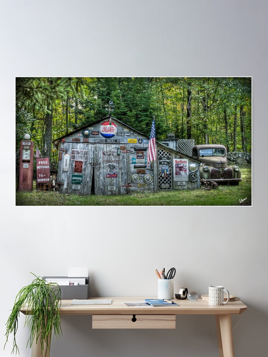 Kna Prints - Maine Shed Poster, UNFRAMED-8x12 - Walmart.com
