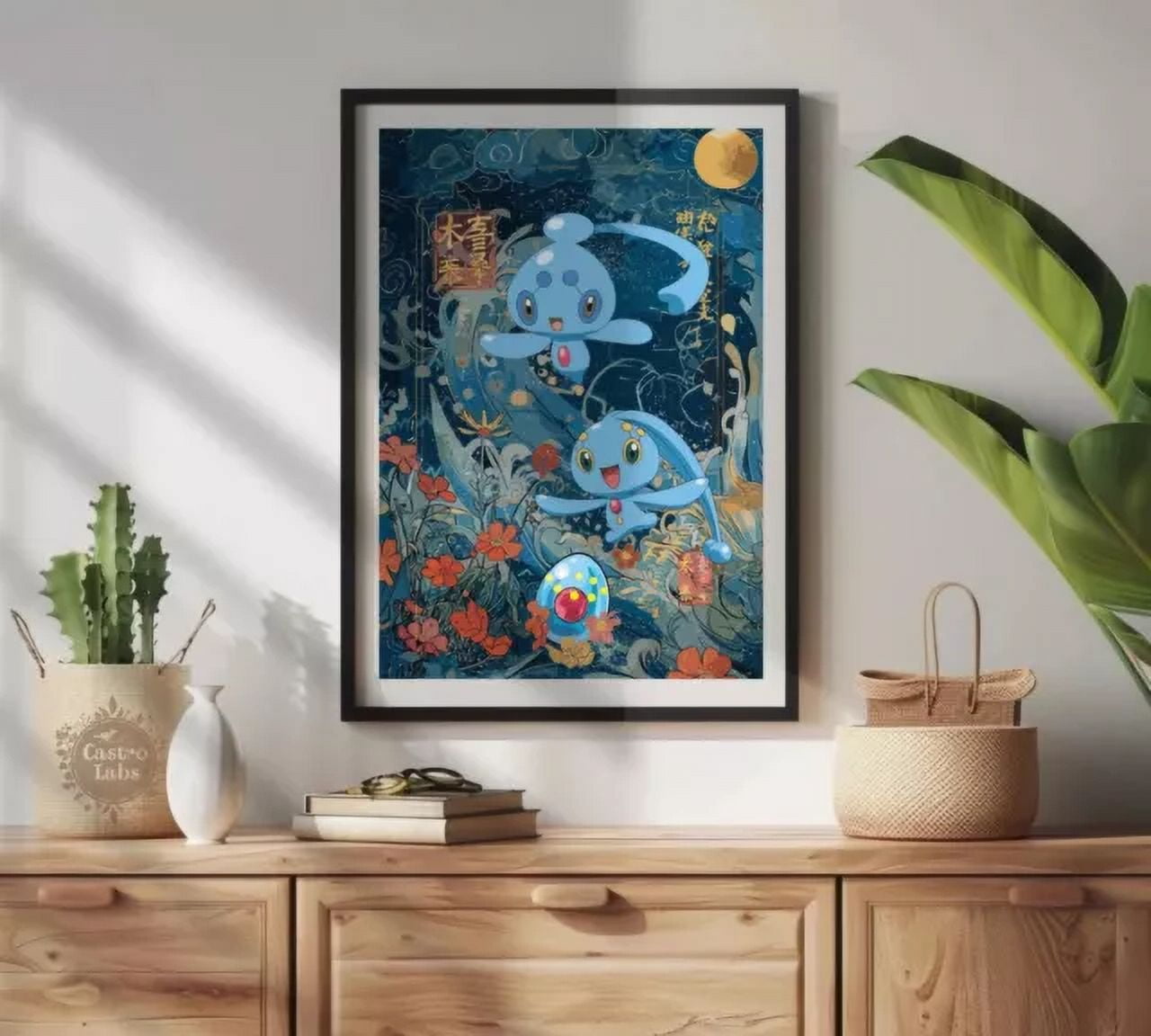 Kna Prints - Manaphy And Phione: Japanese Style Pokemon Anime Poster ...
