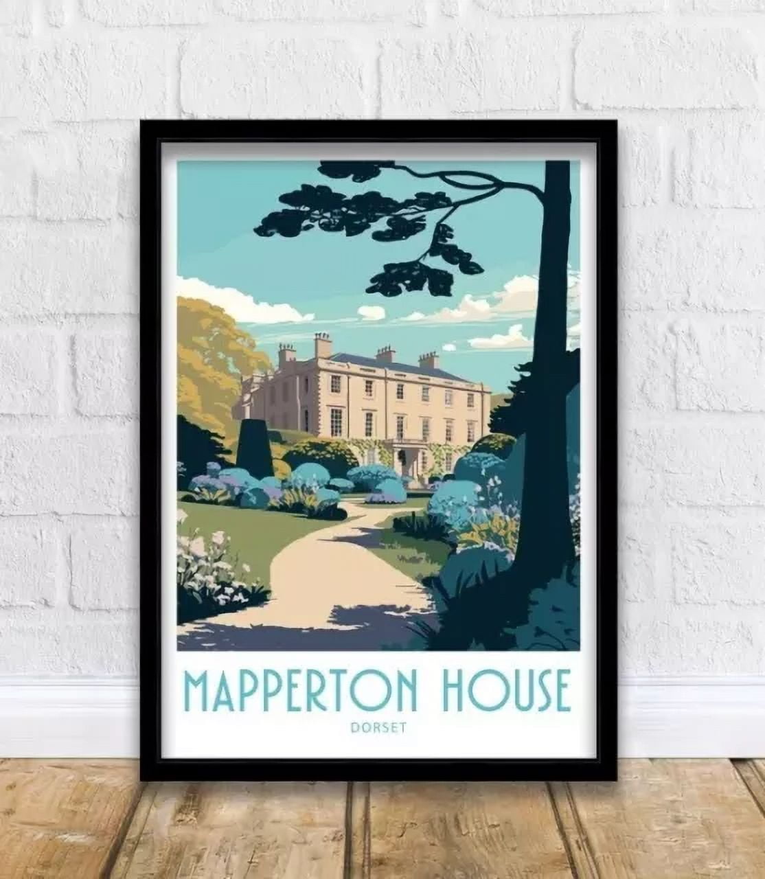 Kna Prints - Mapperton House Travel Print Mapperton House Home Décor ...