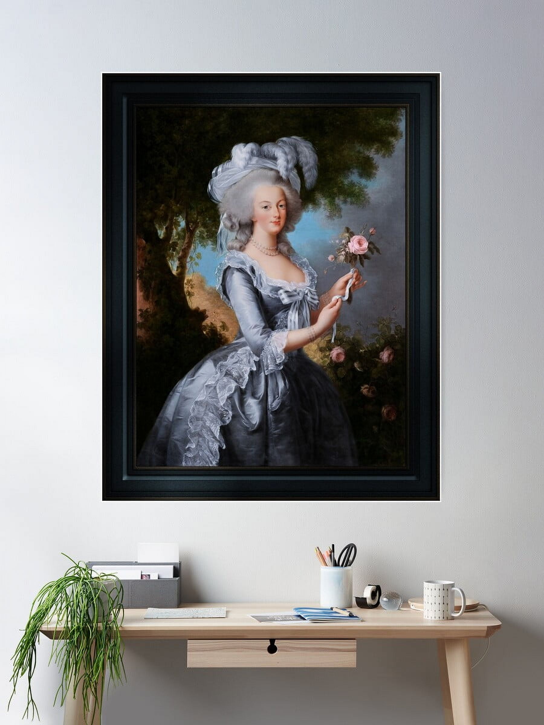 Kna Prints - Marie Antoinette With A Rose By Elisabeth-Louise Vigã£Â©E Le Brun Remastered ...