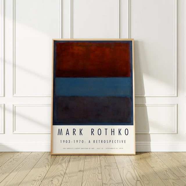 Kna Prints - Mark Rothko Vibrant 1979 Exhibition Poster, A ...