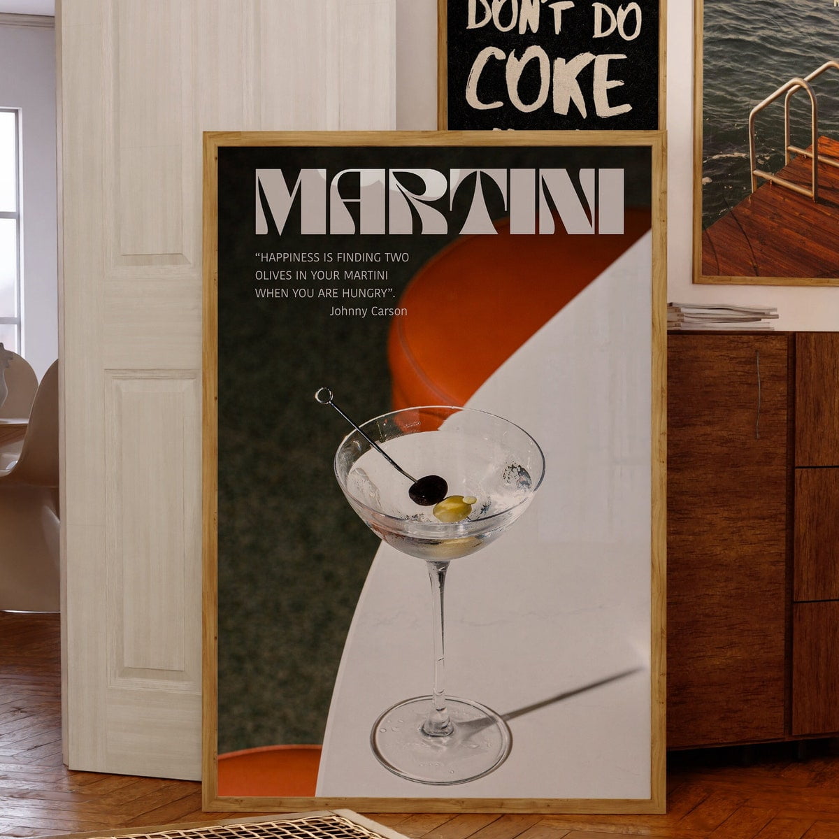 Kna Prints - Martini Poster, Alcohol Print, 70S Poster, Psychedelic Art ...