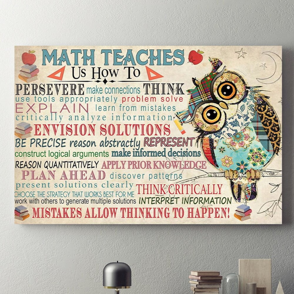 Kna Prints - Math Teaches Us How To Persevere Make Connections Think ...