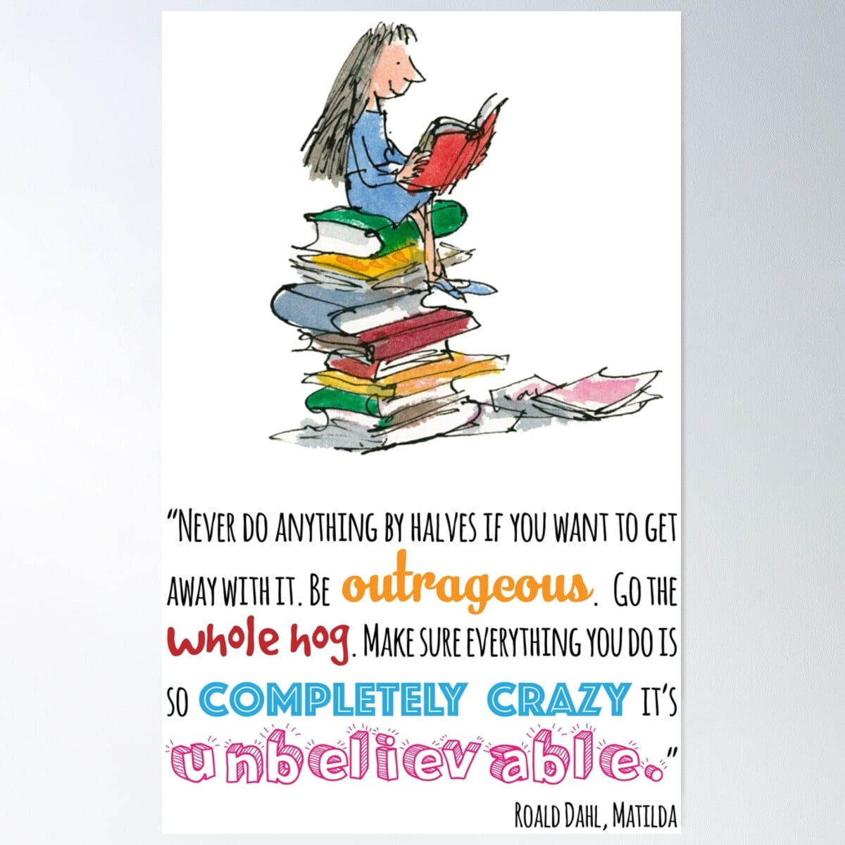 Kna Prints - Matilda Poster Wall Art, Modern Wall Decor For Living Room ...