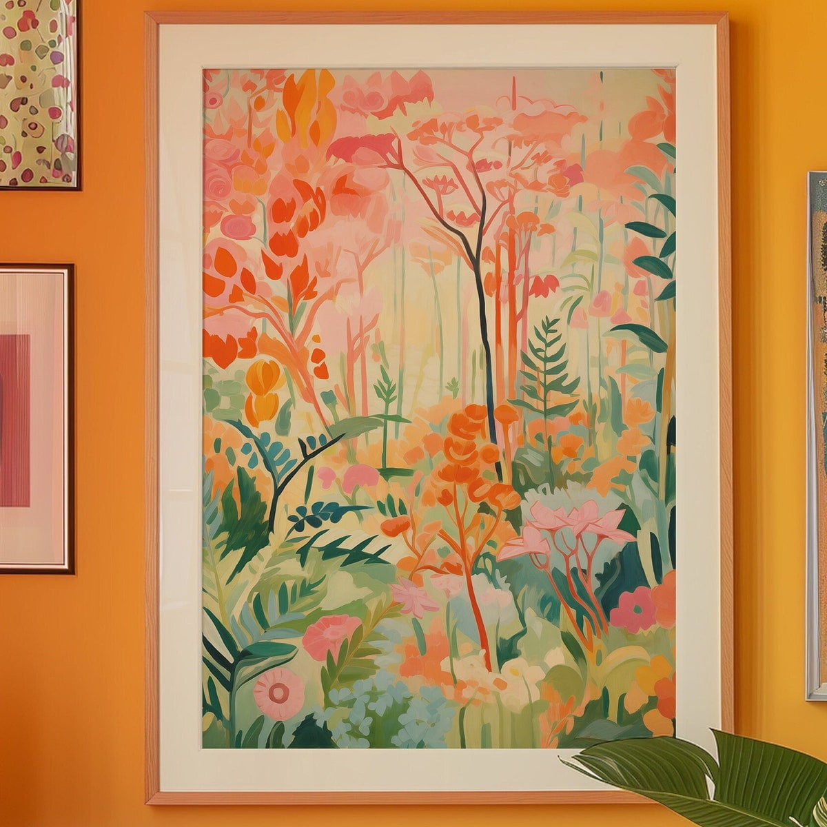 Kna Prints - Maximalist Wall Art, Orange Wall Art, Kitsch Aesthetic ...
